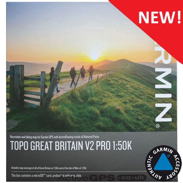Garmin TOPO Great Britain V2 PRO 1:50K microSD/SD card - 010-12772-01