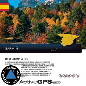Garmin TOPO Maps of Spain v6 PRO on SD/microSD Card - 010-12036-01