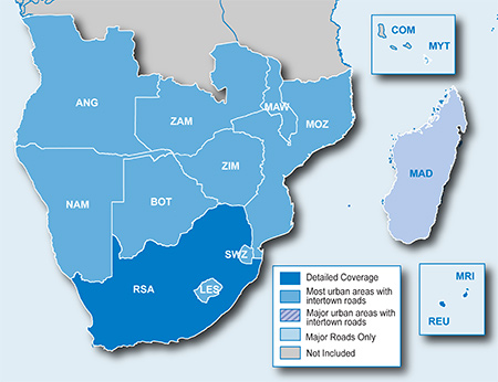 Garmin City Navigator NT 2019 Southern Africa sat nav map SD card